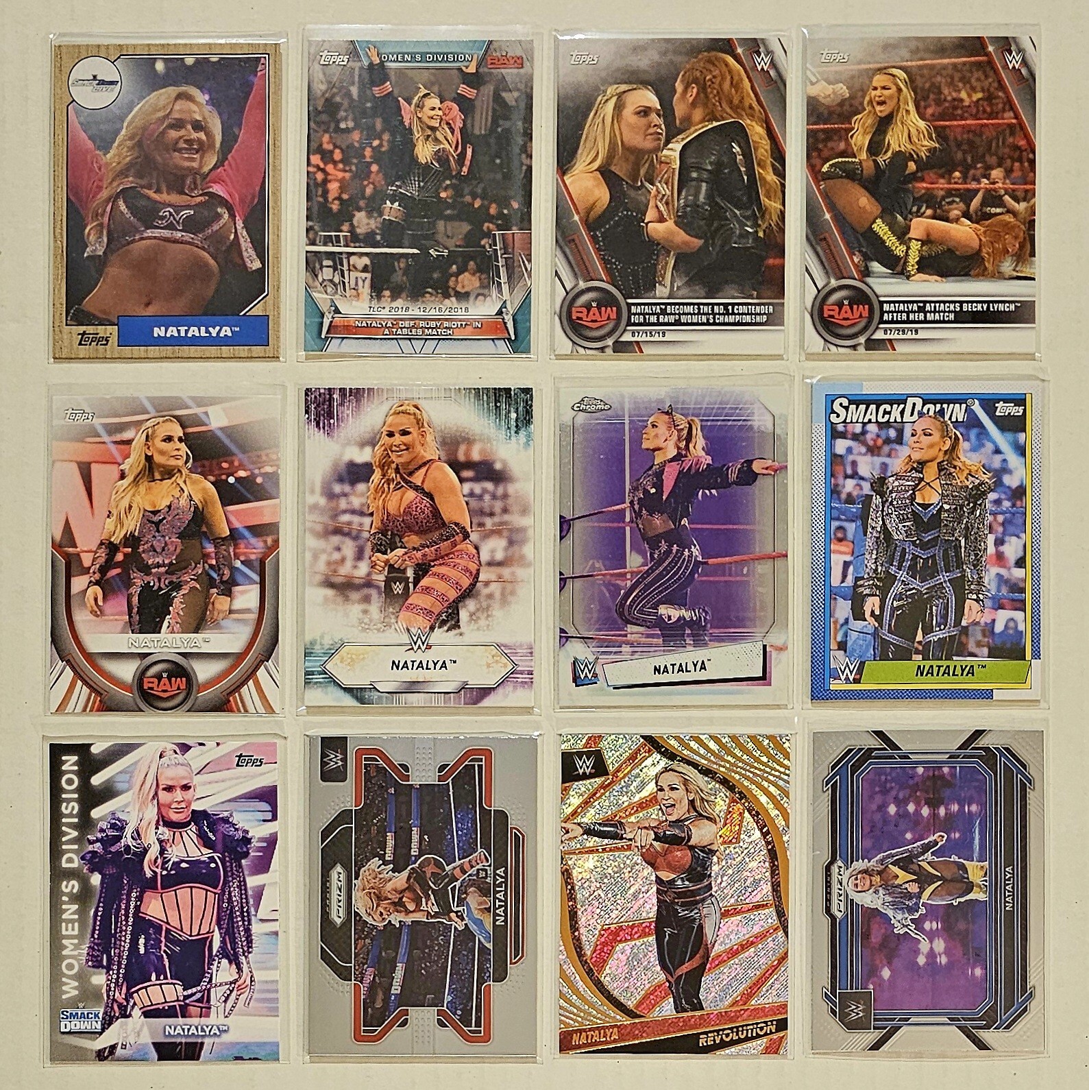 Natalya 12 Card Lot 2017-2023 Chrome Heritage Prizm WWE *No Dupes* | eBay