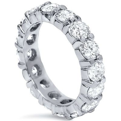 4ct Diamond Eternity Ring 14K White Gold | eBay