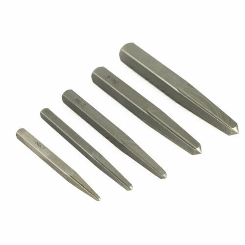 Screw Extractor Drill Straight 5 pcs Square Easy Out Set Lifetime ...