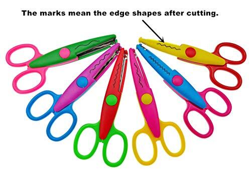 Lacework Wavy Paper Edger Scissors Pinking Shears Set for Handcraft ...