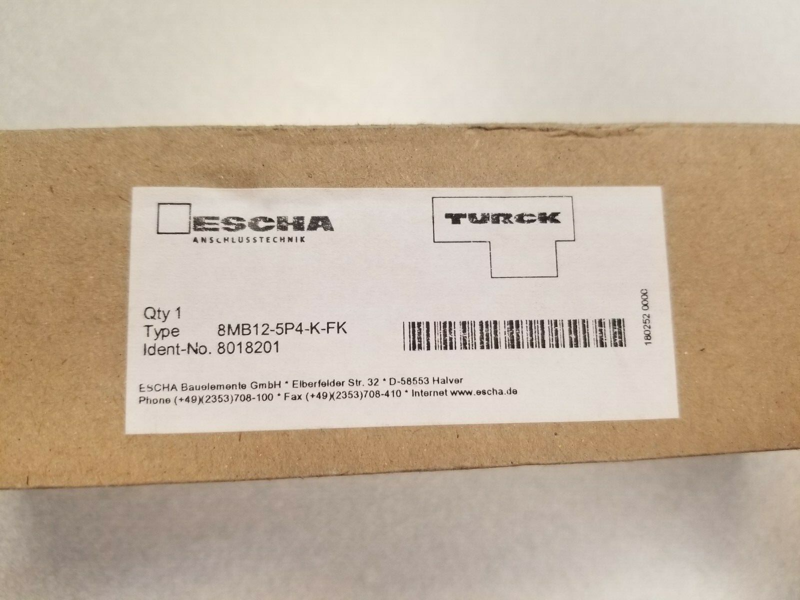 TURCK / ESCHA 8MB12-5P4-K-FK - 16-Pt IO Block, 8xM12 Ports | eBay