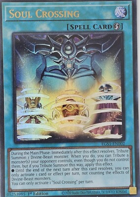 A857 YUGIOH SPELL CARD SOUL CROSSING EGS1-EN002 | eBay