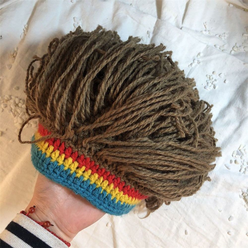 Fiber Reggae Dreadlocks Wig Black/Brown Africa Roots Wig Nightclub | eBay