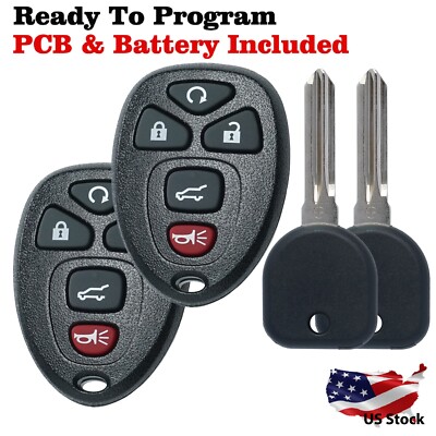 2 Replacement for 2007-2016 Buick Enclave GMC Acadia Remote Key Fob And ...