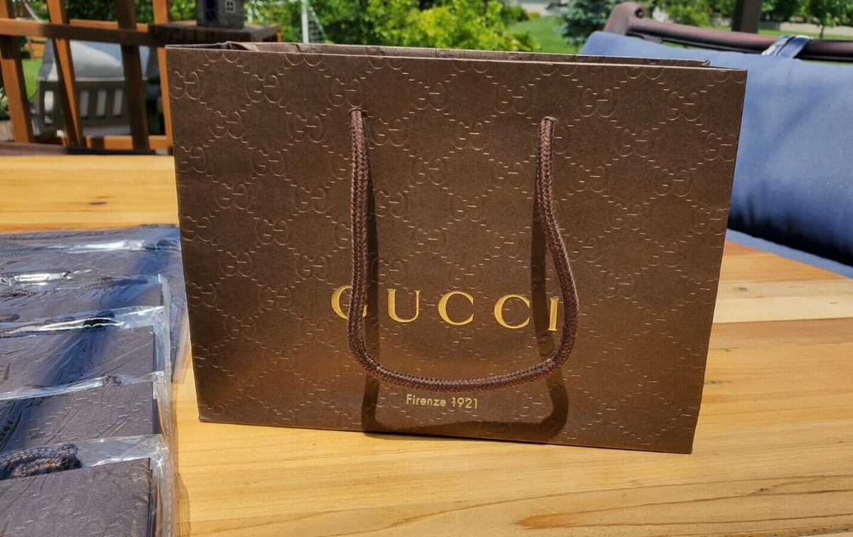 GUCCI Firenze 1921 Paper Shopping Gift Bag - Brand New GUCCI Firenze 1921 Paper Shopping Gift Bag - Brand New