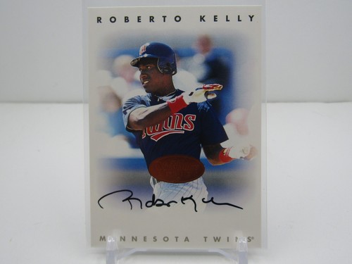 ROBERTO KELLY 1996 LEAF SIGNATURE SERIES BRONZE AUTOGRAPH! MINNESOTA ...