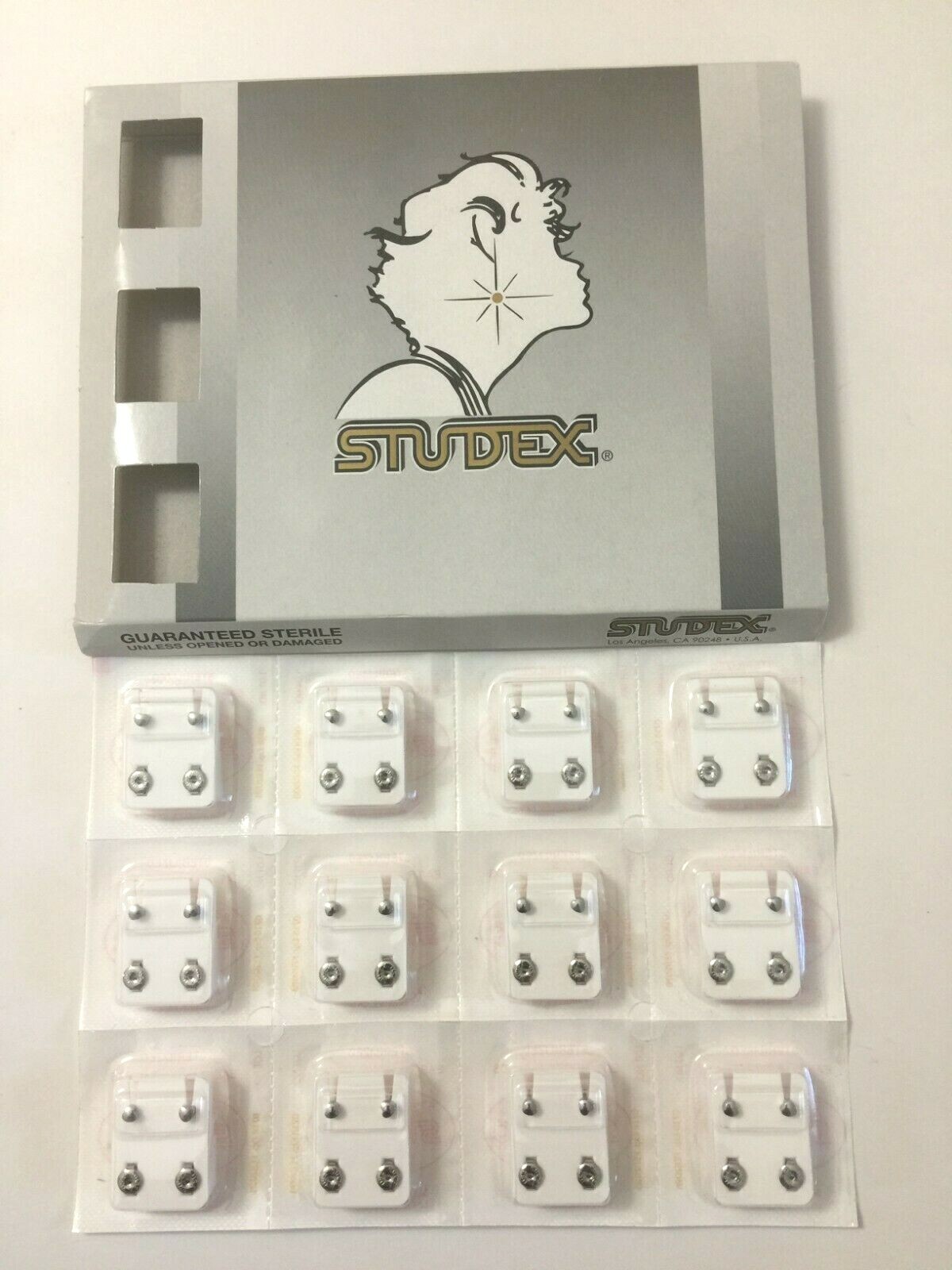 STUDEX EAR PIERCING STAINLESS EARRINGS 12 PAIR 3mm REGULAR HEART ...