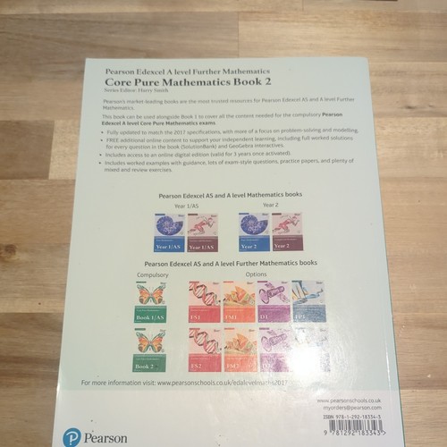 Edexcel A Level Further Mathematics Core Pure Mathematics Book 2 ...