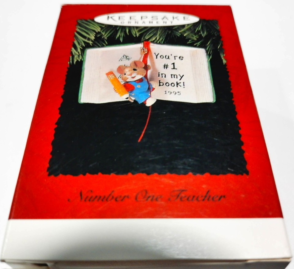 Hallmark Keepsake Ornament- Number One Teacher 1995 | eBay