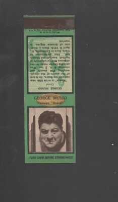 1937 Diamond NFL Football Matchcover #15 George Musso-Chicago Bears ...