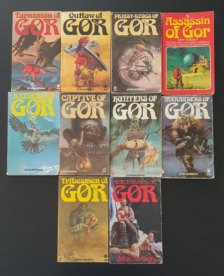 Lot of 10 x Gor novels by John Norman Star paperbacks Tarnsman Hunters ...