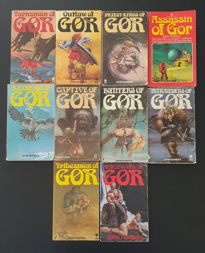 Lot of 10 x Gor novels by John Norman Star paperbacks Tarnsman Hunters ...