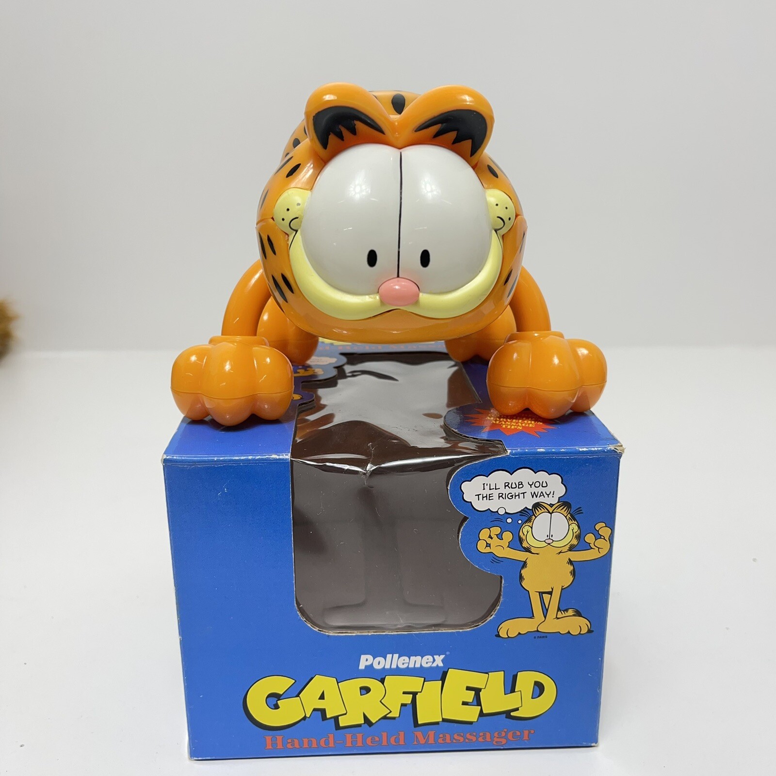 Pollenex Garfield Hand Held Massager battery operated, plastic tested ...
