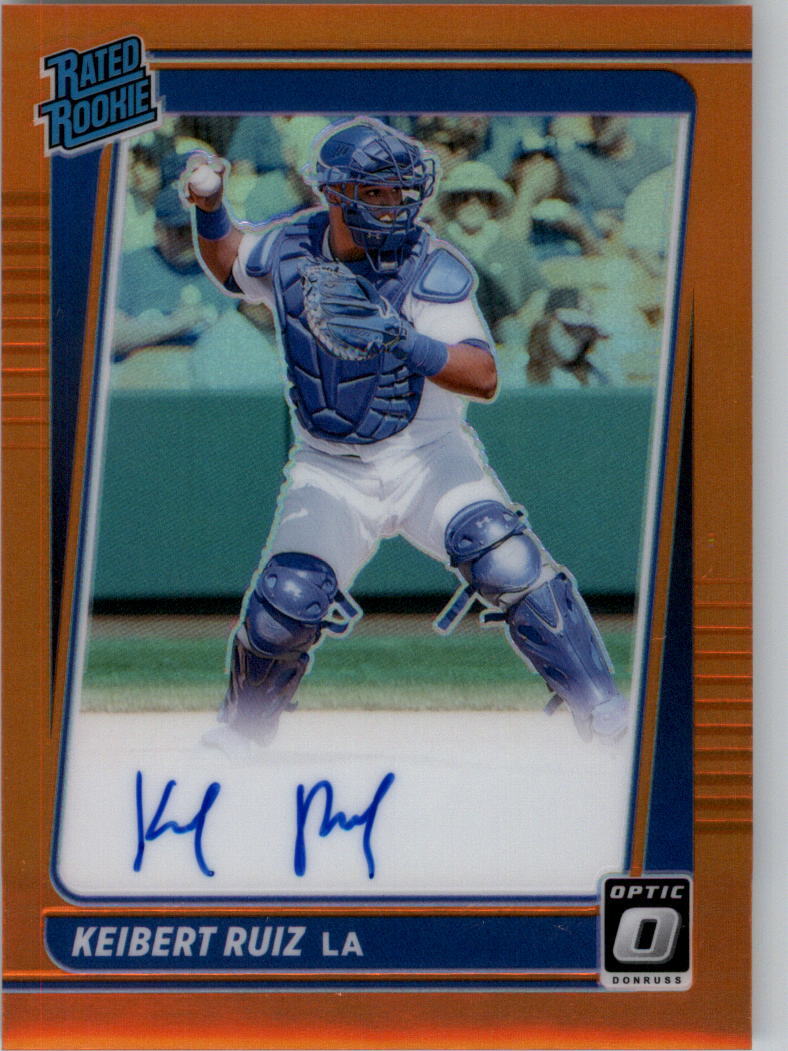 2021 Donruss Optic Rated Rookies Signatures Orange #20 Keibert Ruiz ...