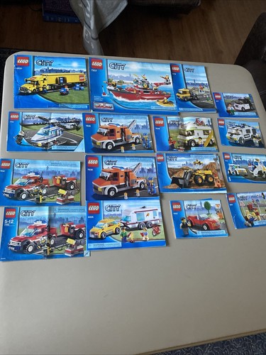 Lot 16 Lego City Vehicle Instruction Manuals Only | eBay