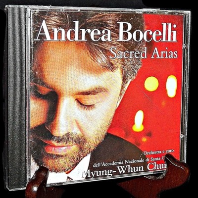 Andrea Bocelli Sacred Arias 1999 Christmas CD Ave Maria Silent Night ...