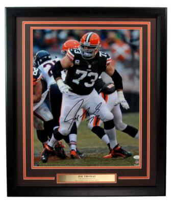 Joe Thomas HOF Autographed 16x20 Photo Cleveland Browns Framed JSA ...