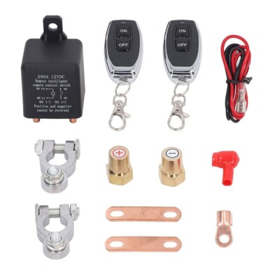 Wireless Dual Remote Car Battery Disconnect Relay Cut-off Switch Master ...