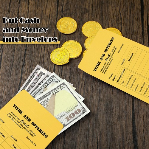 1000 Pcs Tithes and Offering Envelopes 6.3 x 3.5 Inches Church Supplies ...