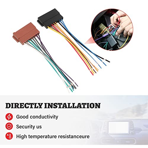 Radio Wiring Harness Connector Adapter Compatible with Ford F150 1986 ...