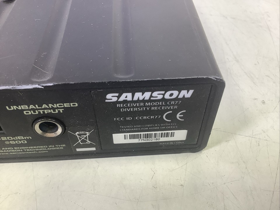 Samson CR77 Wireless UHF True Diversity Receiver - NG A1E | eBay
