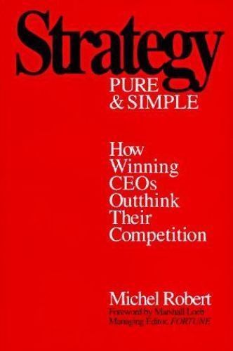 Strategy Pure and Simple 9780070531314 | eBay
