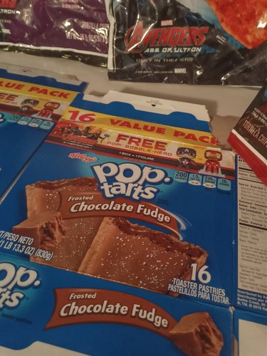MARVEL Promo Pop Tarts Box Avengers Age of Ultron Frosted Chocolate ...