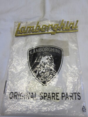Lamborghini Miura rear trunk badge script emblem original genuine | eBay