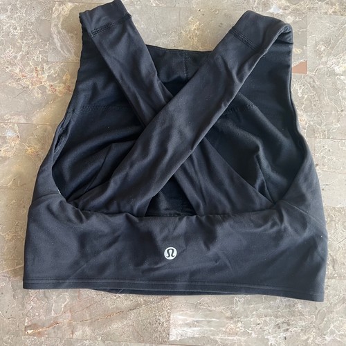 Lululemon Black Racerback Nulu Sports Bra Size 6 | eBay