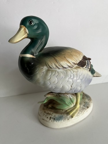 Vtg Ceramic Handcraft ARTMARK Hand Painted Mallard DUCK DECOY Figurine ...