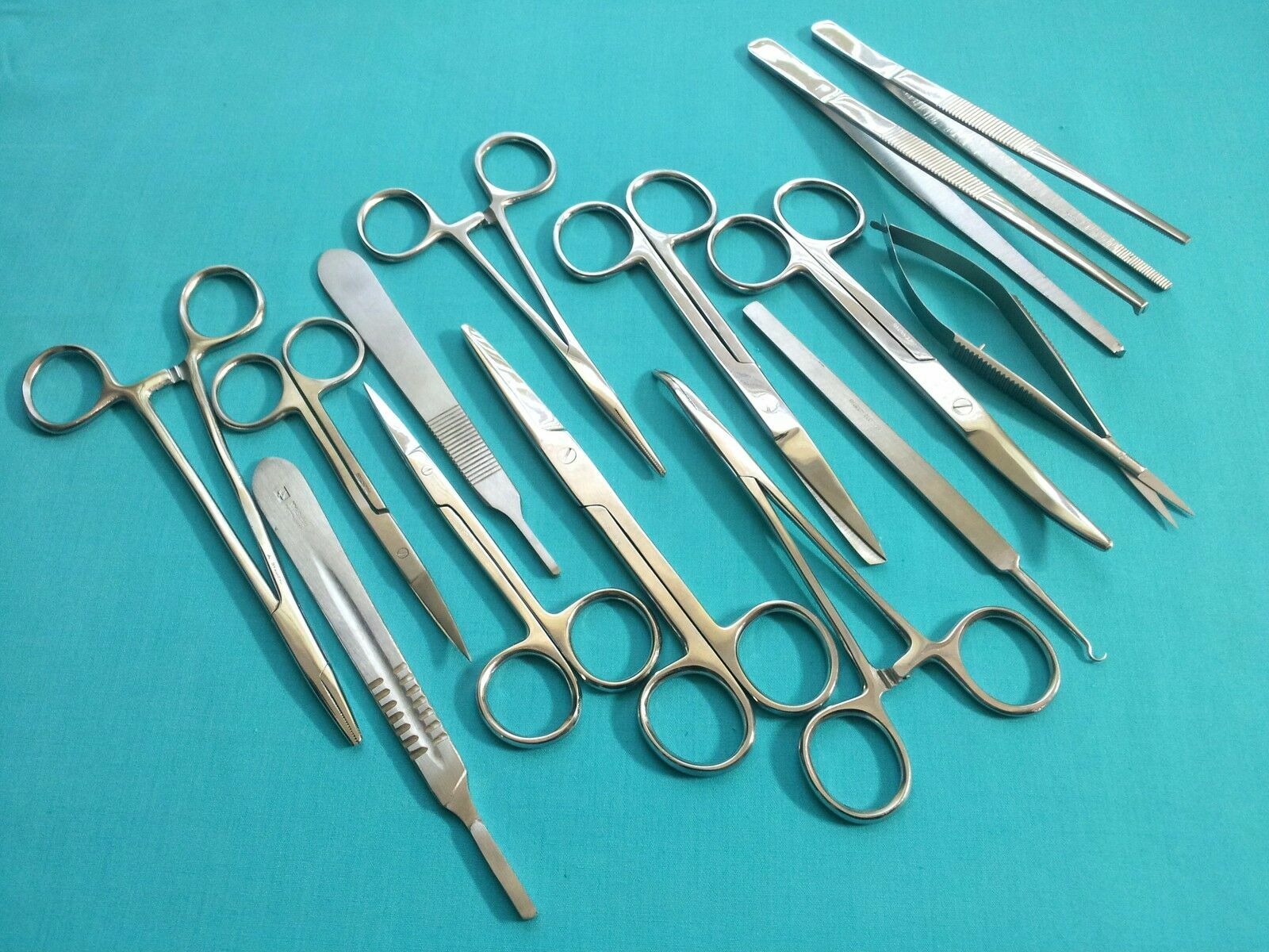 14 PCS Comprehensive Dermal Excision Minor Surgery Set Kit Surgical ...