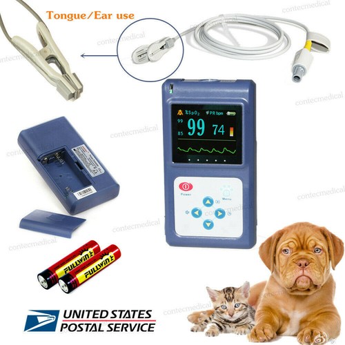 Animal Veterinary Pulse Oximeter SpO2 Blood Oxygen Heart Rate Monitor ...
