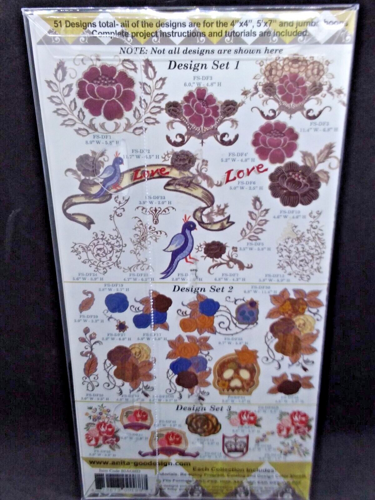 Various Anita Goodesign Embroidery Machine Design CDs for Fashion ...