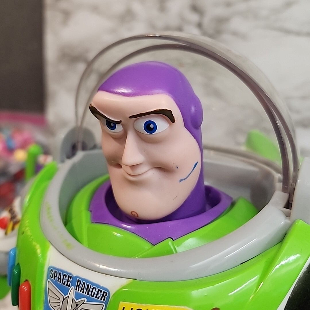 Disney Pixar Buzz Lightyear 12 Inch Non Smiling with Eyebrow Scowl Rare ...
