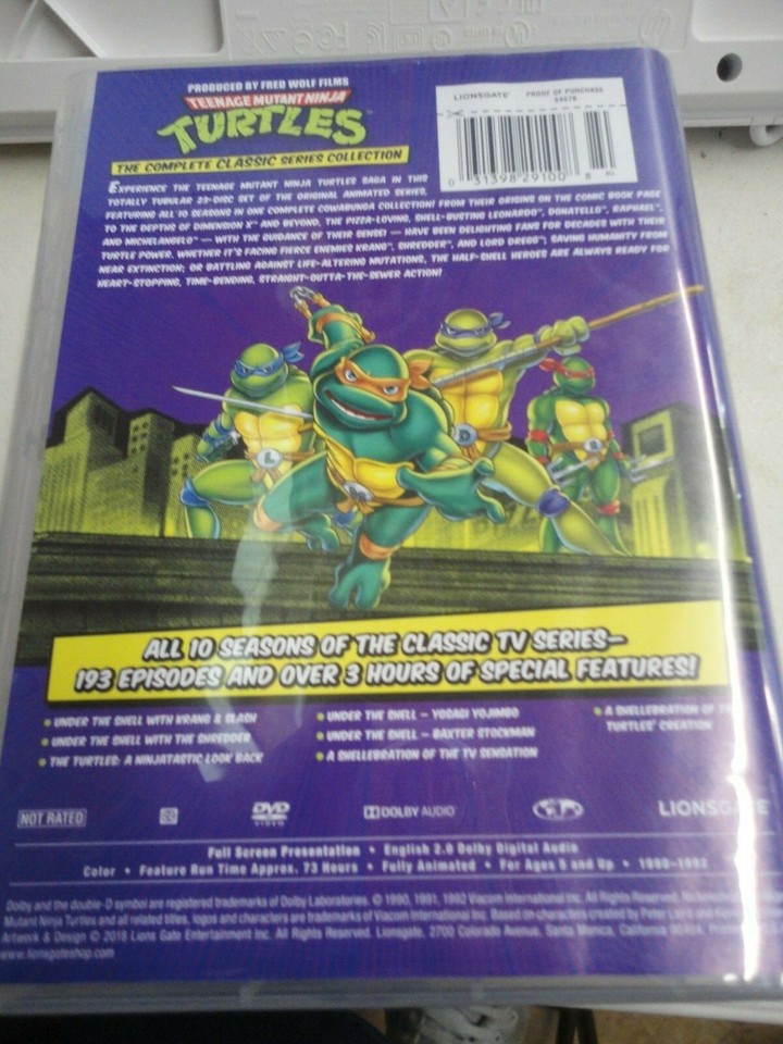 Teenage Mutant Ninja Turtles: Complete Classic Series Collection (DVD ...