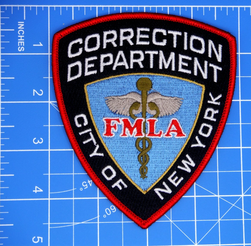 NYC Corrections FMLA patch-GP | eBay
