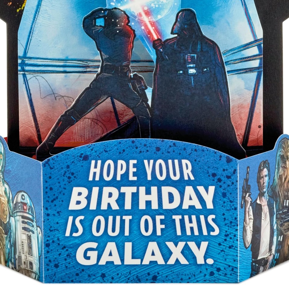 Hallmark Paper Wonder Star Pop Up, Out of this Galaxy, Plays Wars Theme ...