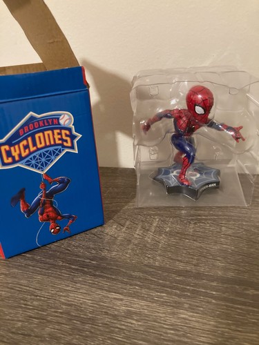 Brooklyn Cyclones MARVEL SPIDER-MAN BOBBLEHEAD 2019 SuperHero NY Mets ...