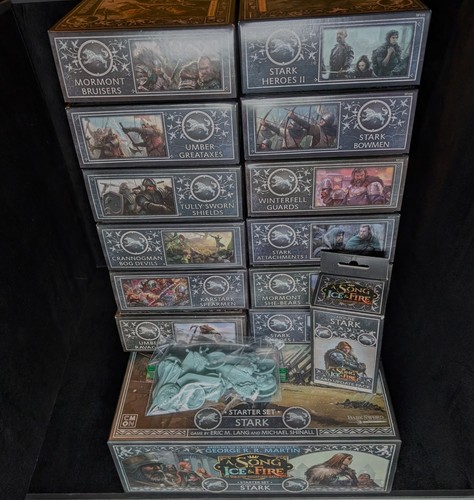 A Song of Ice and Fire/ASOIAF Miniatures - House Stark Starter, Units ...
