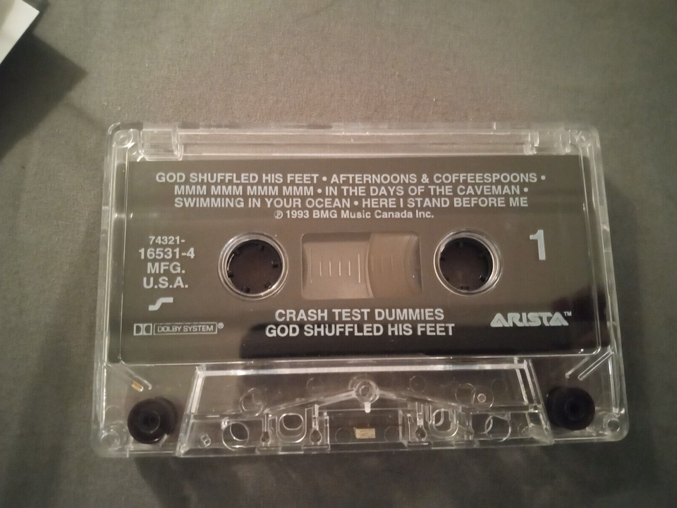 Crash Test Dummies "God Shuffled His Feet" Cassette Tape | eBay