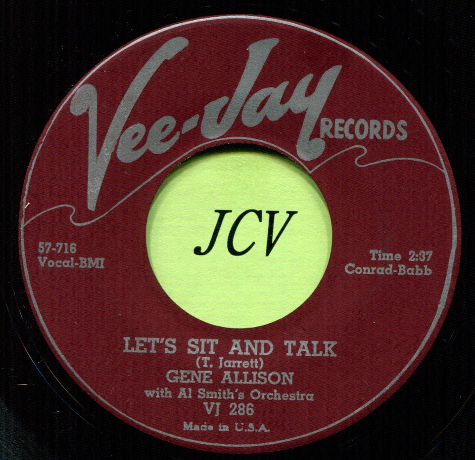 GENE ALLISON (I Don't Know Why / Let's Sit And Talk) R&B - SOUL 45 RPM ...