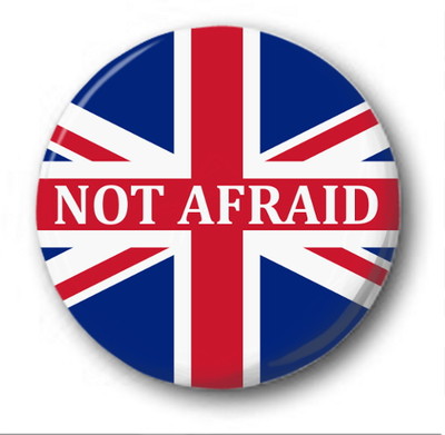 NOT AFRAID - 25mm 1" Button Badge - London Protest Solidarity | eBay UK