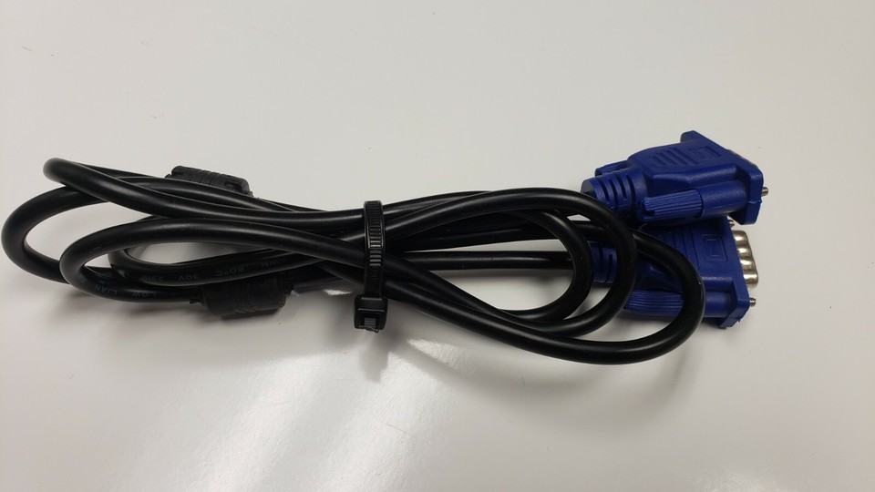 6 FT DB15 15 Pin Monitor Cable Male M/M for Apple Mac Windows VGA Video ...