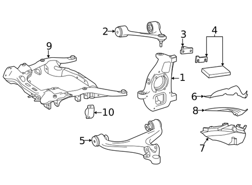 Mercedes Benz AMG GT S GT C GT R GT 2017-2021 Right Control Arm ...