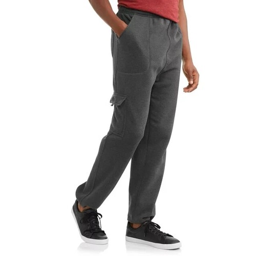 NEW Climate Concepts Men's Gray Fleece Cargo Pocket Sweatpants Size ...