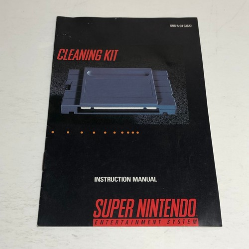 Super Nintendo Cleaning Kit Instruction Booklet ONLY! (SNES, Super ...