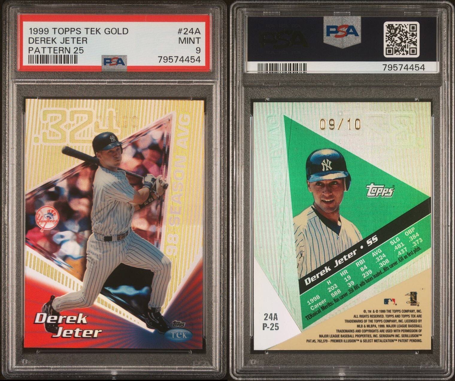 1999+Topps+Tek+-+Pattern+25+%2324A+Derek+Jeter for sale online | eBay