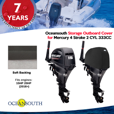 Oceansouth Outboard Cowling Cover Mercury for 4 Stroke 15HP, 20HP | eBay