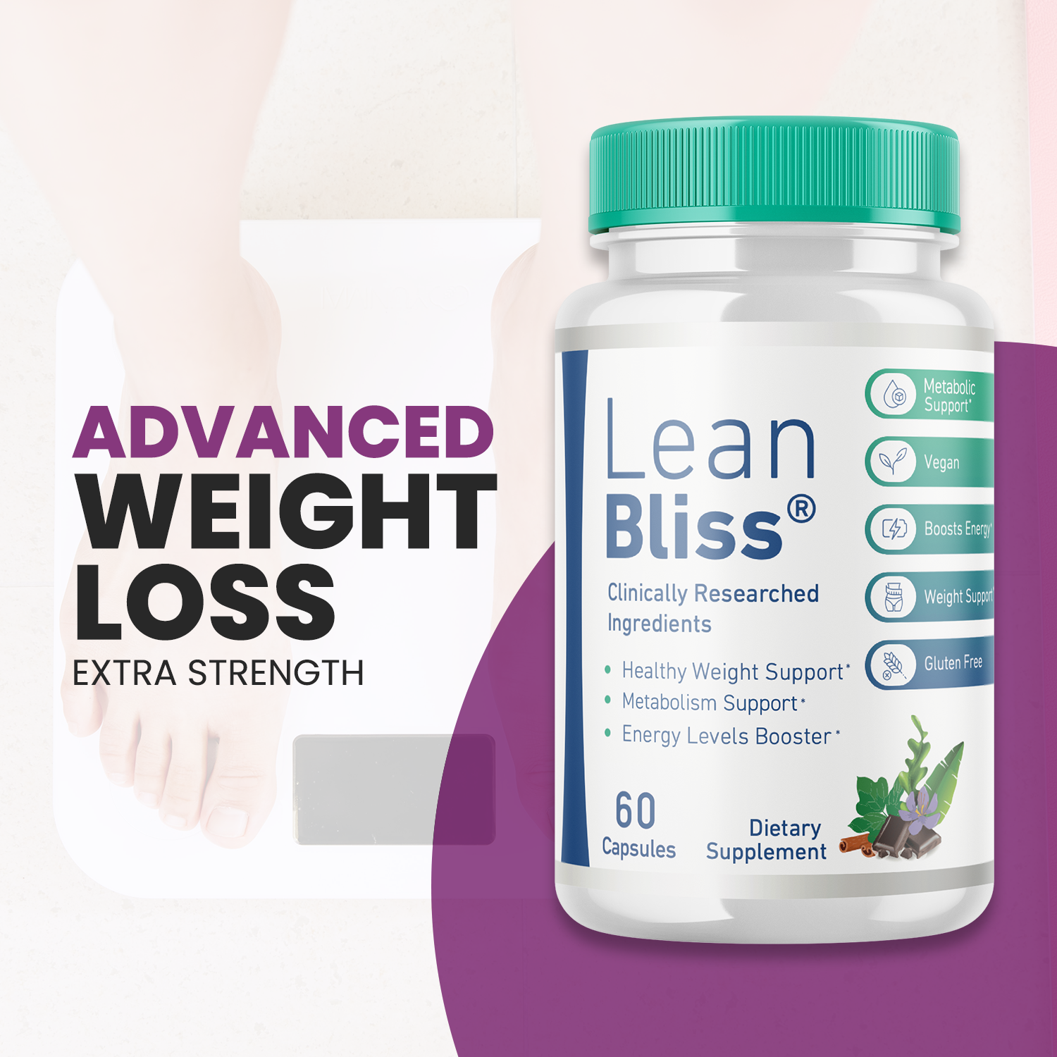 Lean Bliss, LeanBliss Supplement for Weight Loss & Fat Burning (60 ...