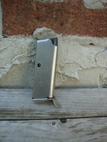AMT Back Up 5 Round 380 ACP Magazine With Finger Rest Stainless Exc ...